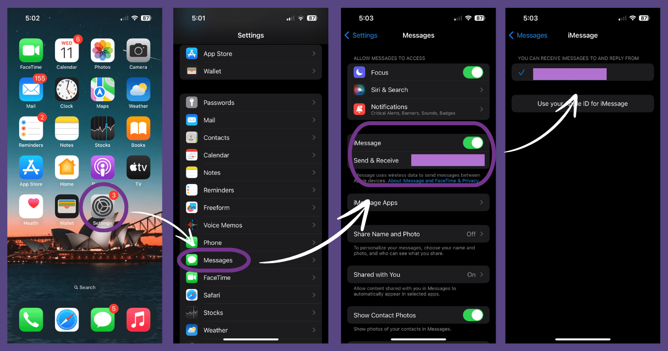 Switched Your SIM? How to set up iMessage after changing the sim – AERO ...